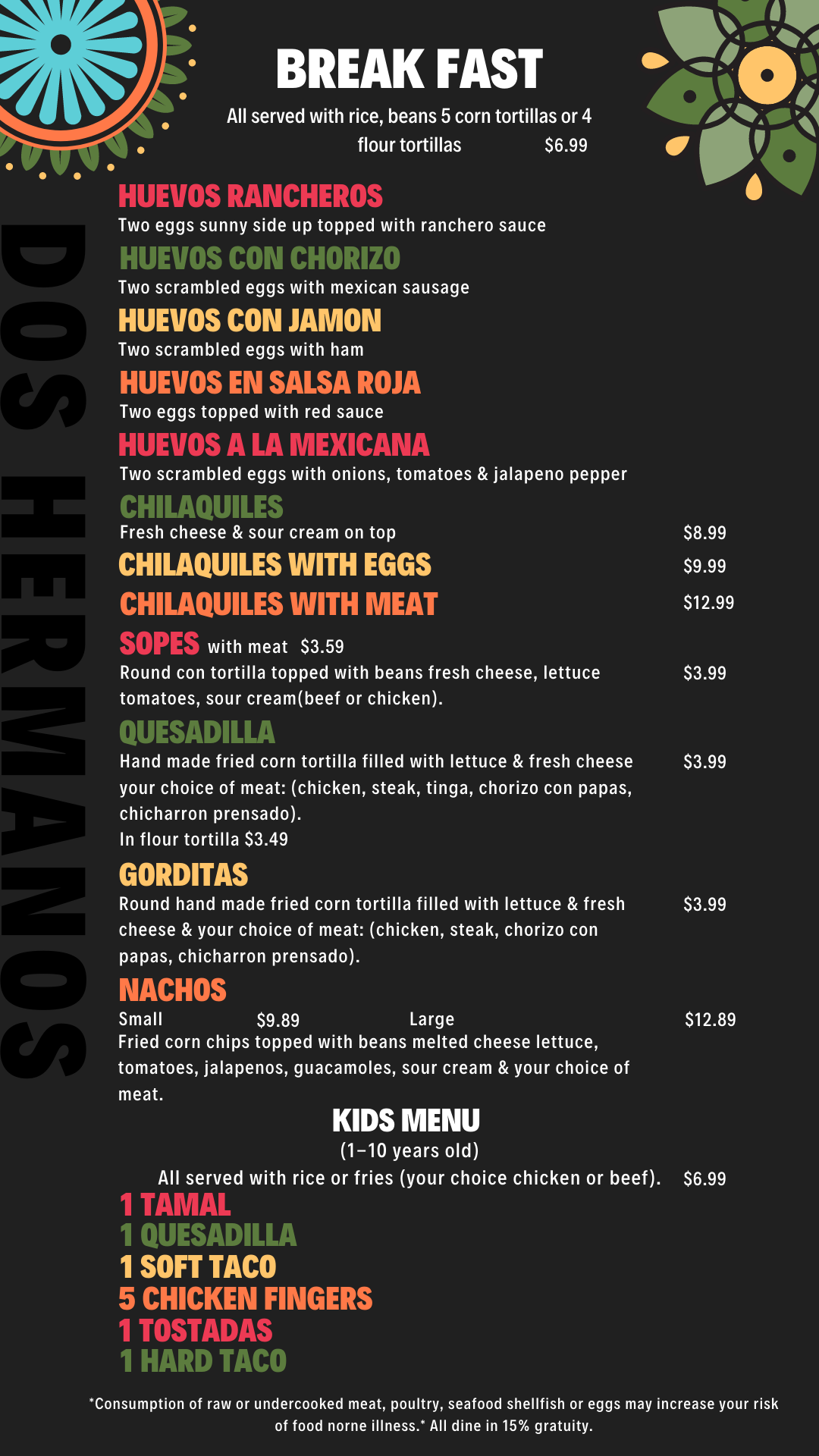 DOS HERMANOS RESTAURANT